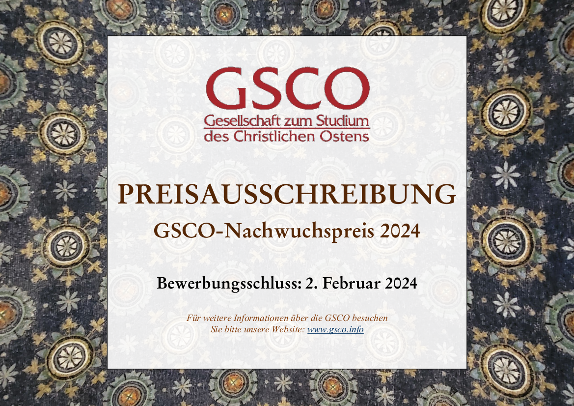 Ausschreibung des GSCO-Nachwuchspreises 2024: Katholische Universität ...