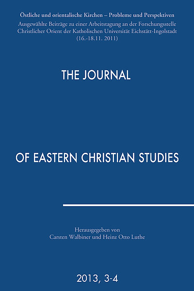 The Journal of Eastern Christian Studies 65 (2013) 3-4: Katholische ...