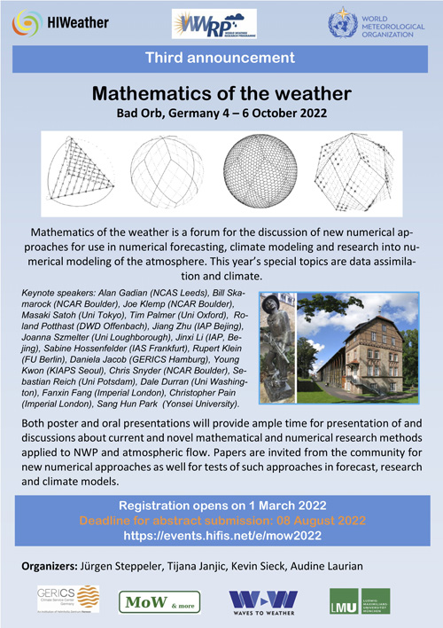Mathematics of the weather: Katholische Universität Eichstätt - Ingolstadt