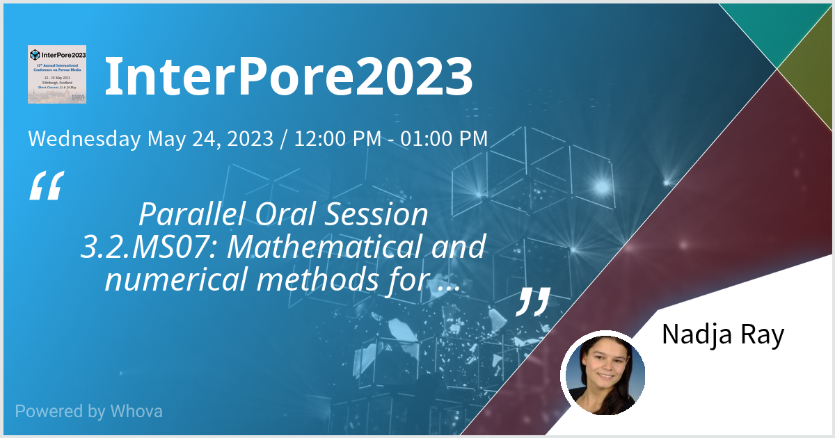 Interpore 2023 in Edinburgh: Katholische Universität Eichstätt - Ingolstadt