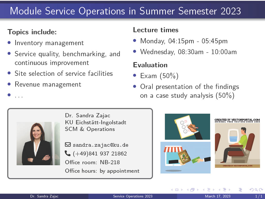 Master Modul : Service Operations: Katholische Universität Eichstätt ...