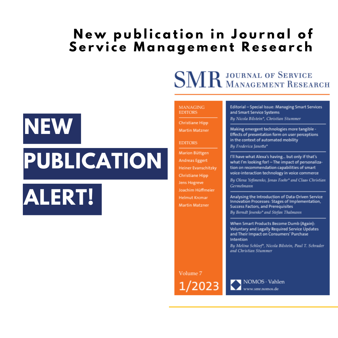 Neue Publikation im Journal of Service Management Research: Katholische ...