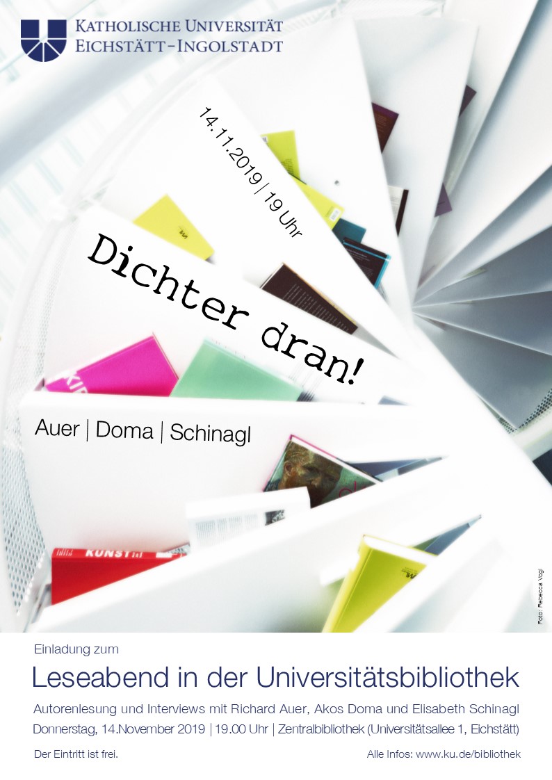 Dichter dran! - Leseabend in der Universitätsbibliothek: Katholische ...