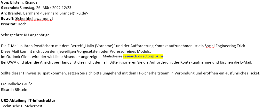 Handlungsempfehlungen für SPAM- und Phishing-Mails: Katholische ...