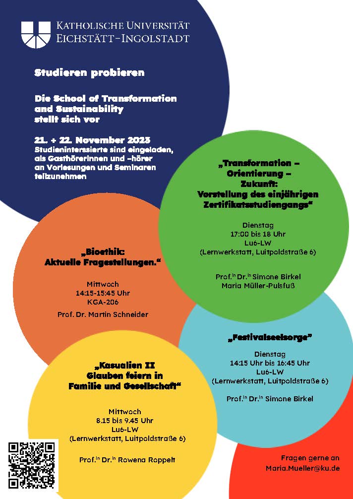 School of Transformation and Sustainability öffnet Lehrveranstaltungen ...