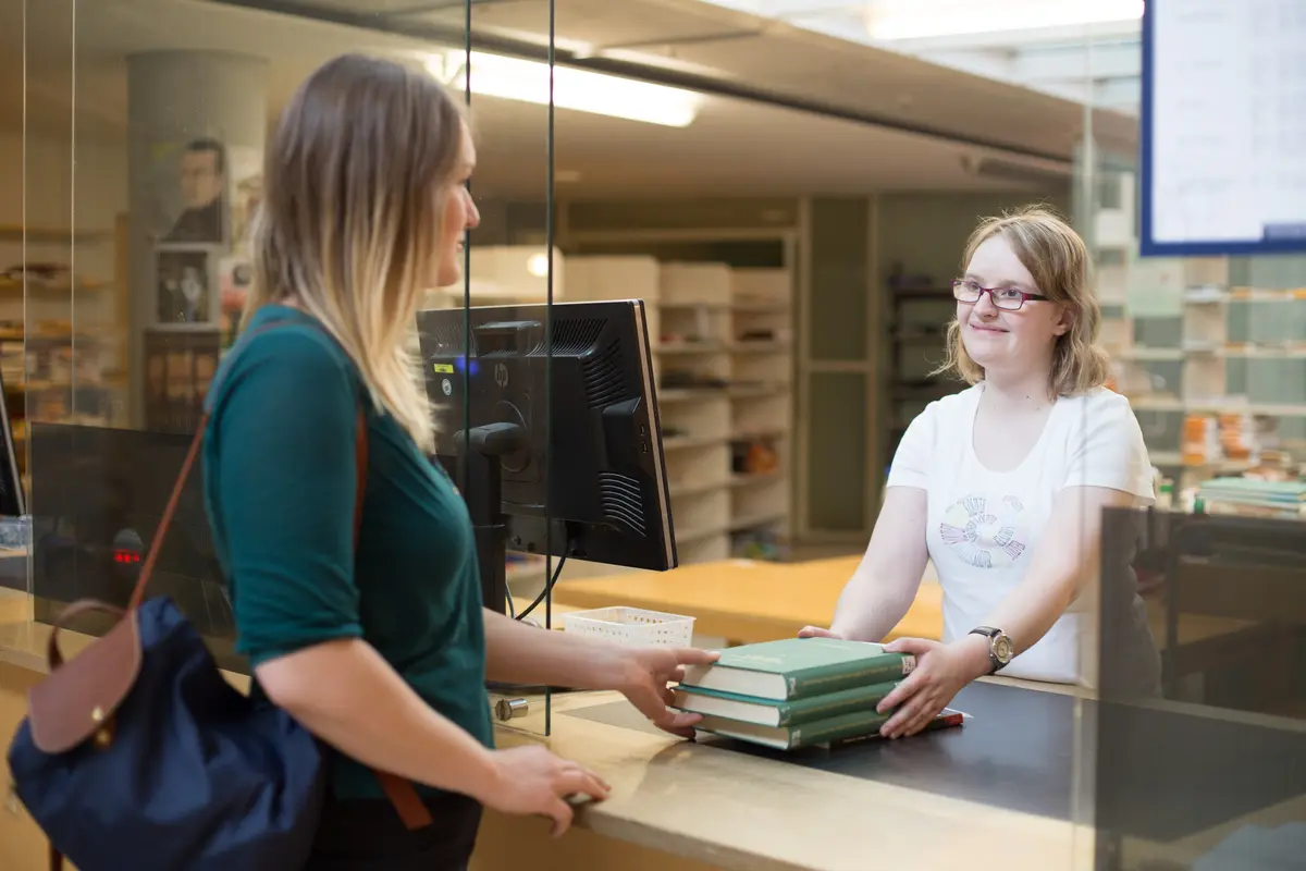 Construction measures for self-checkout in the Main Library – KU
