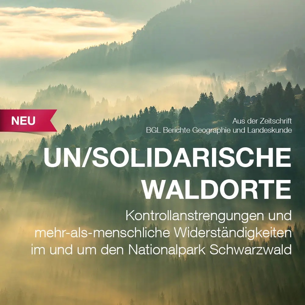 Neuerscheinung: Un/solidarische Waldorte - Kontrollanstrengungen und ...